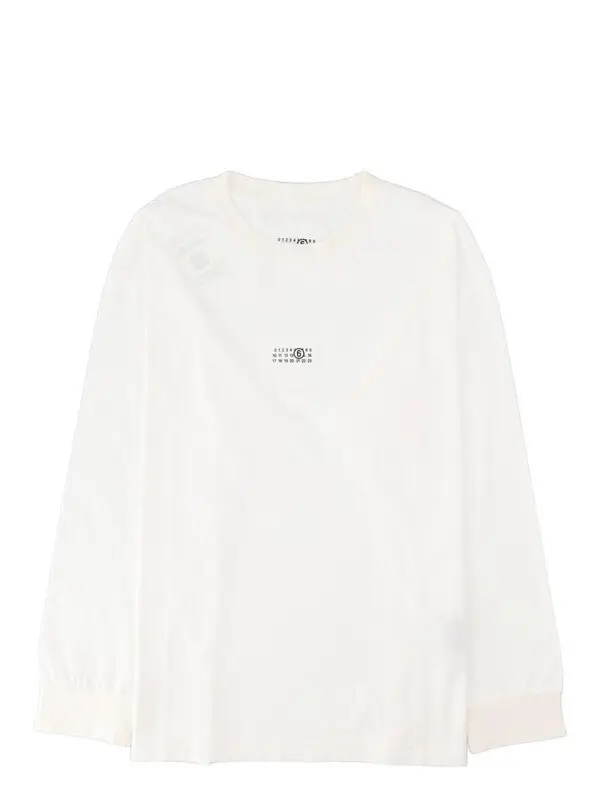 MAISON MARGIELA Long-sleeve Cotton T-shirt - White