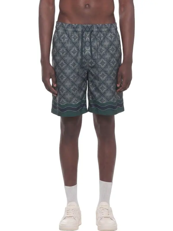 Casablanca Printed Shorts - Green
