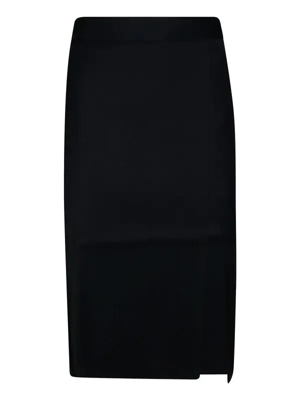 Andamane Melania Split Midi Skirt - Nero