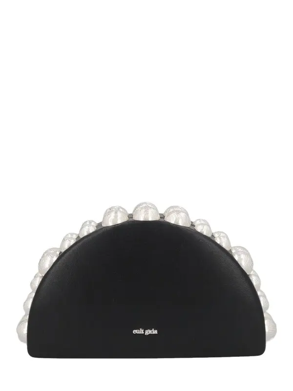 Cult Gaia Embellished Half-moon Clutch - Black