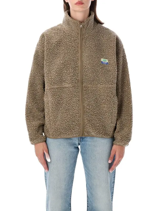 American Vintage Teddy Fleece Zip Jacket - Beige