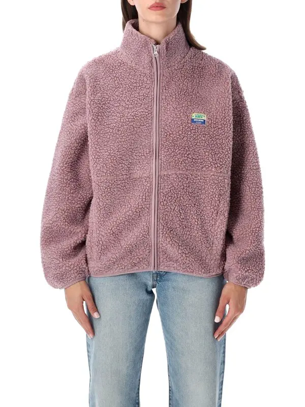American Vintage Fleece Zip Jacket - Viola