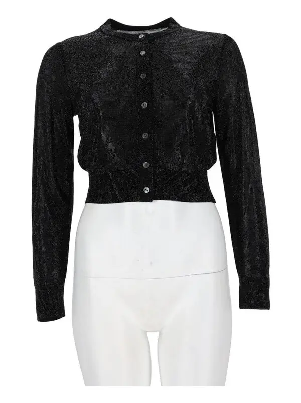 Alexander Wang Button-front Cropped Cardigan - Black