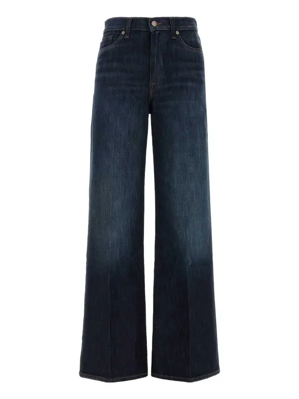 Seven For All Mankind Stretch Denim Jeans - Blue