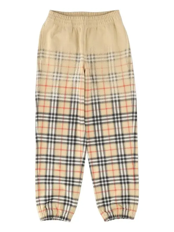 Burberry Cotton Plaid Jogger Pants - Multicolour