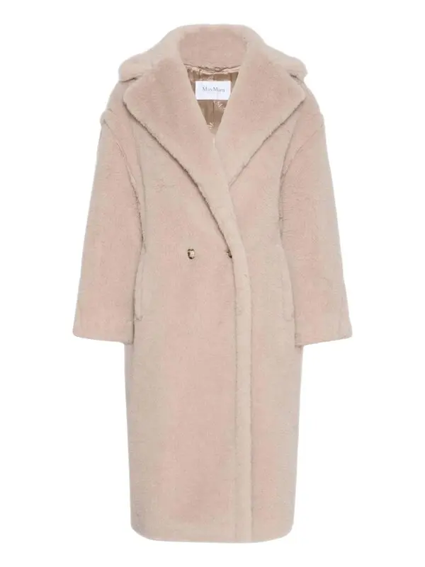 Max Mara Oversized Double-breasted Alpaca Wool Coat - Beige