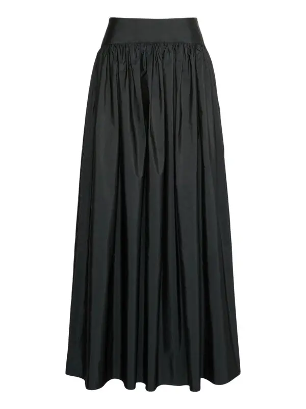 Max Mara Silk-blend Taffeta Skirt - Nero