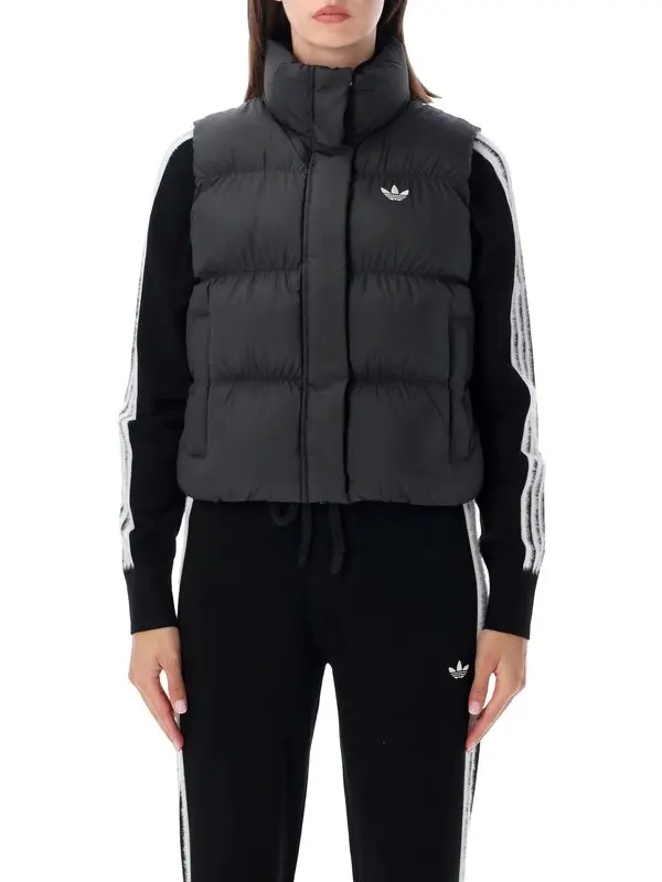 ADIDAS ORIGINALS Padded Mini Vest With High Neck - Nero