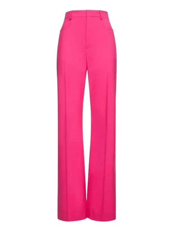 Jacquemus Le Pantalon Sauge Stretch Wool Pants - Pink