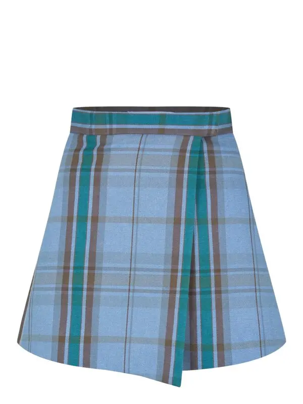 VIVIENNE WESTWOOD Plaid Asymmetrical Skirt - Multi