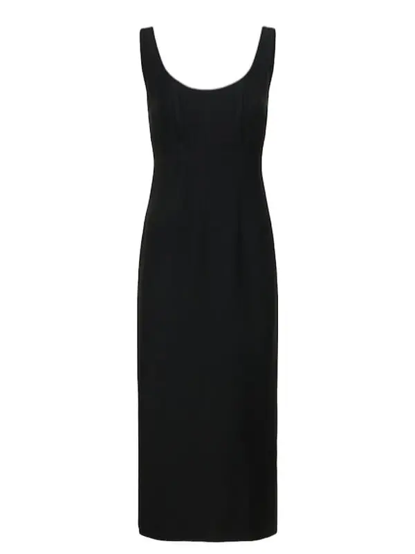 Roland Mouret Off-the-shoulder Midi Dress - Black