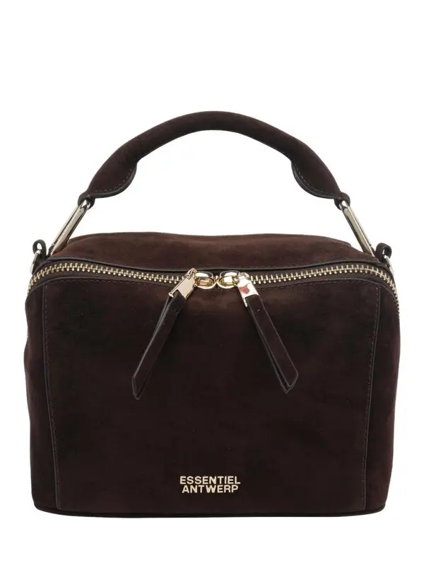 Essentiel Antwerp Bobby Suede Mini Shoulder Bag - Brown