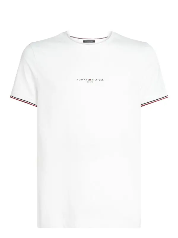 Tommy Hilfiger Logo Short Sleeve T-shirt - White