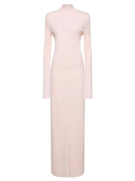 Khaite Long-sleeved Maxi Dress - Pink