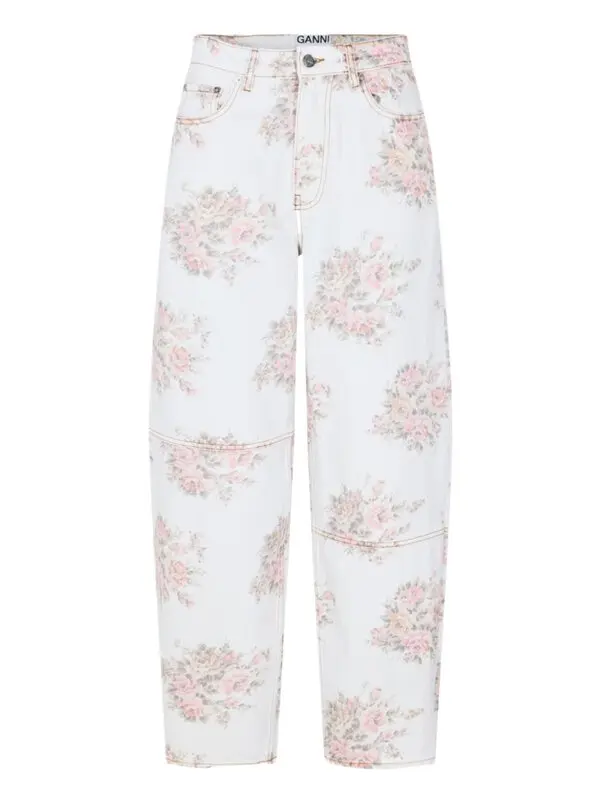 GANNI Straight-leg Jeans - White