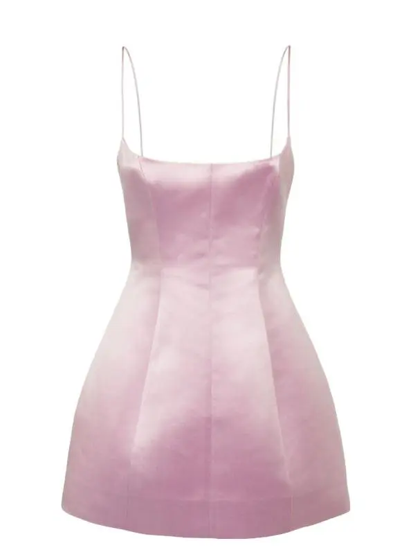 Blumarine Spaghetti Strap Mini Dress - Pink
