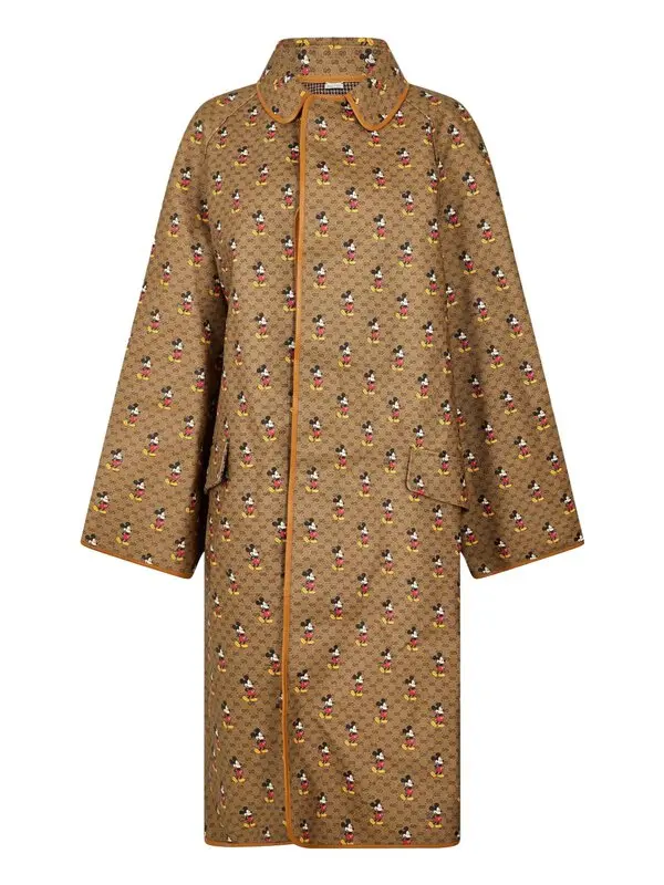 Gucci Double Breasted Trench Coat - Brown