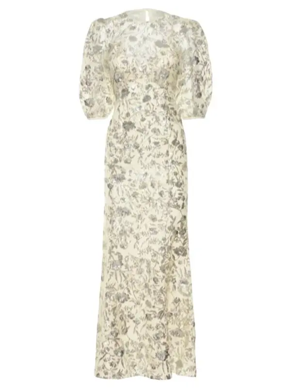 SELF-PORTRAIT Sequined Mid-length Dress - Nude