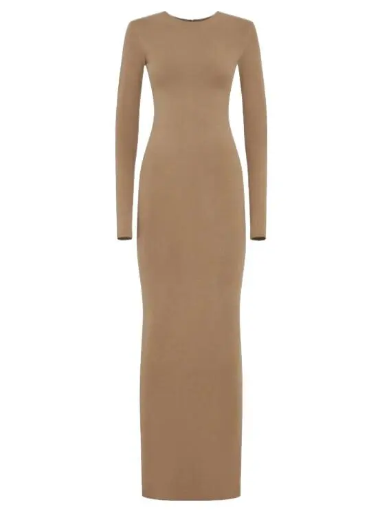 ENTIRE STUDIOS Long Sleeve Maxi Dress - Brown