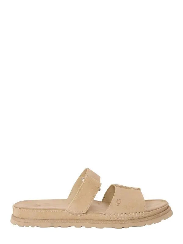 UGG Logo Detail Flat Sandals - Nude