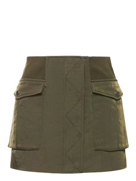 DION LEE Cargo Workwear Mini Skirt - Brown