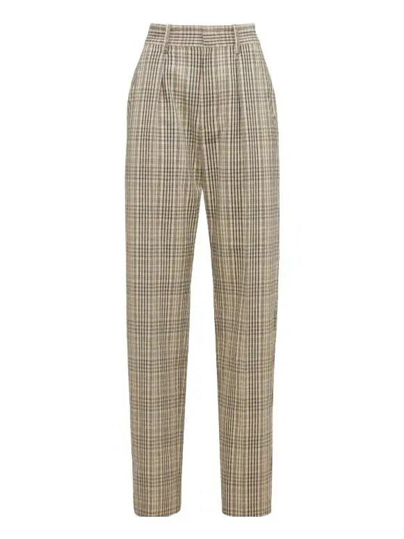 Isabel Marant Étoile Miro Cotton Blend Gauze Straight Pants - Nude