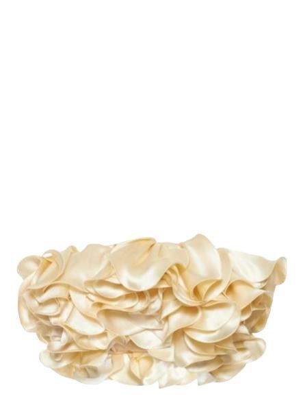 Magda Butrym Satin Sculptural Crop Top - Nude