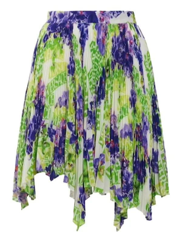 Versace Pleated Mini Skirt - Green