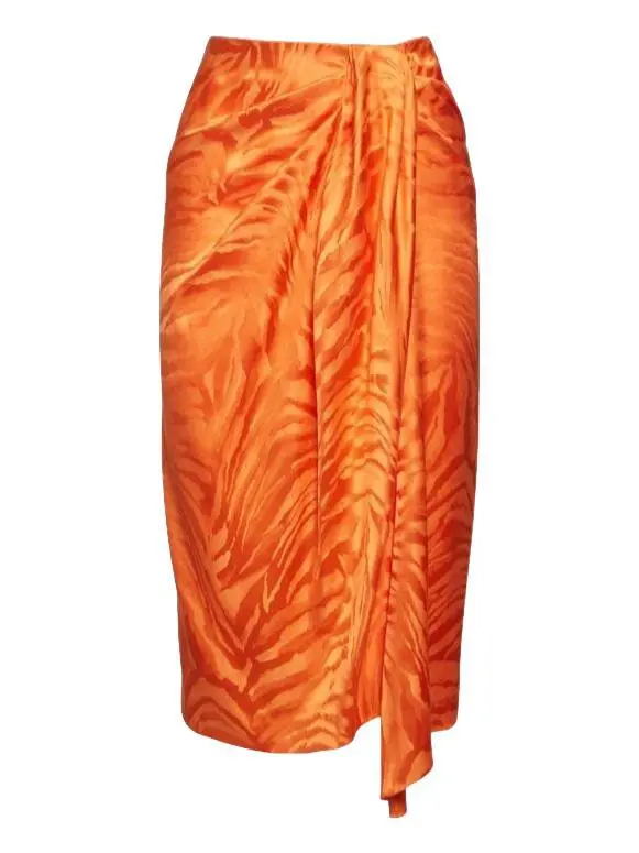 Giuseppe Di Morabito Jacquard Mini Skirt - Orange
