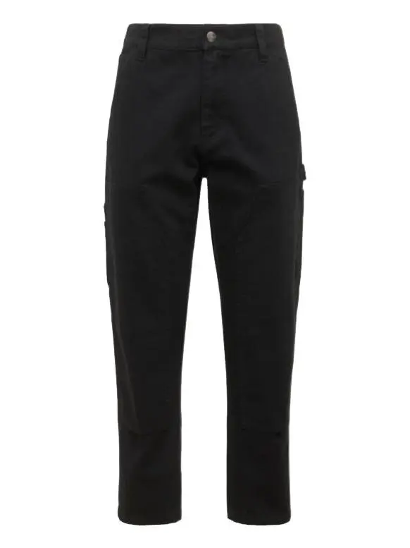 Wardrobe.NYC Logo Detail Casual Pants - Black