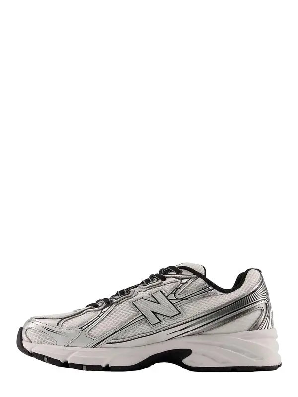 NEW BALANCE 740 Retro Sneakers - Raincloud Silver Metallic/white