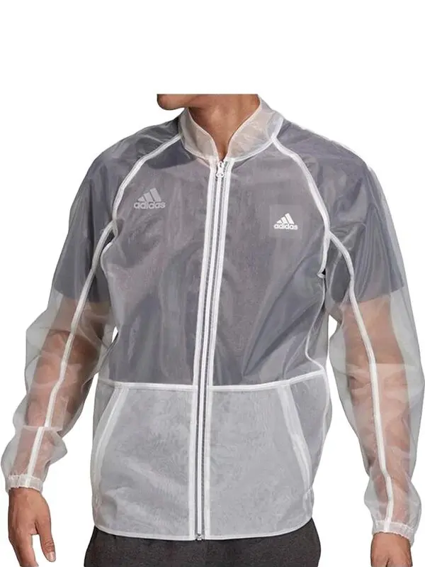 Adidas See Through Varsity Jacket - White