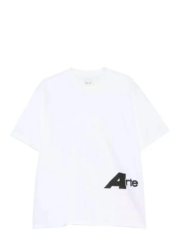 ARTE ANTWERP Logo-print Cotton T-shirt - White