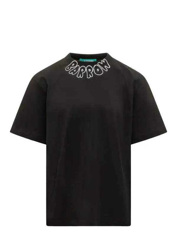 BARROW Graphic-print Crew-neck T-shirt - Black