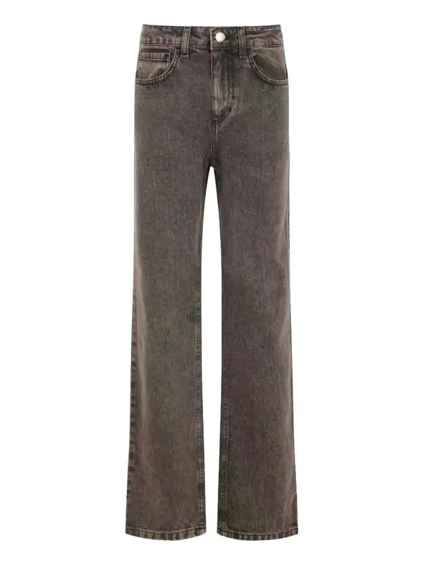 Federica Tosi Mid-rise Wide-leg Jeans - Brown