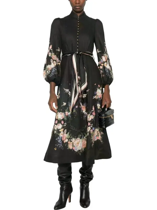 Zimmermann Valiant Button-up Maxi Dress - Black