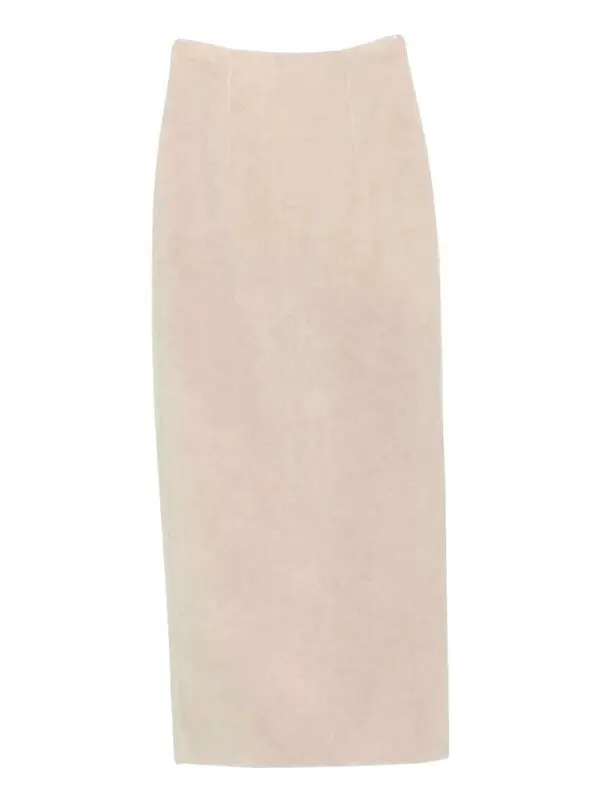 RUOHAN Darted Pencil Midi Skirt - Neutrals