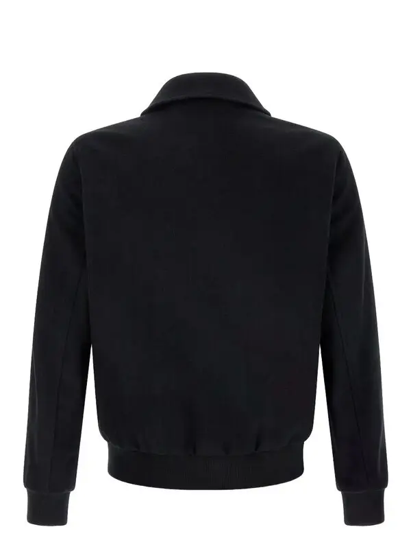 Pal Zileri Zip-up Wool-blend Jacket - Black