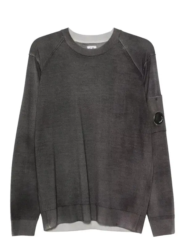 C.P. COMPANY Crew-neck Wool Sweater - Black
