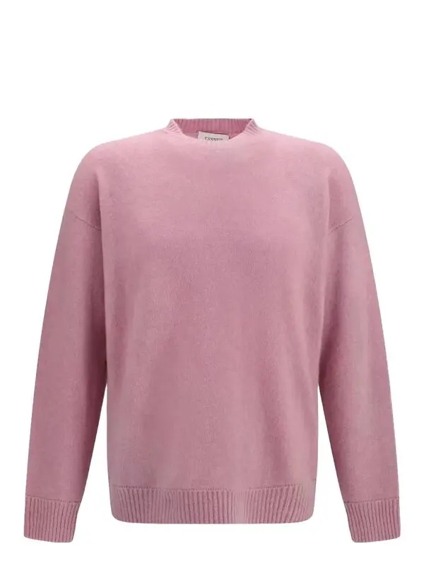 LANEUS Ribbed-trim Sweater - Pink