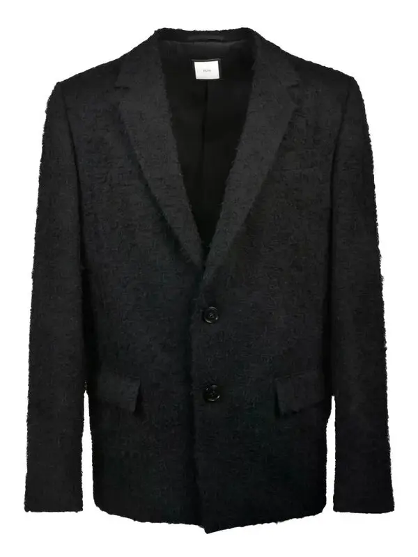 FILTH Textured Single-breasted Blazer - Black