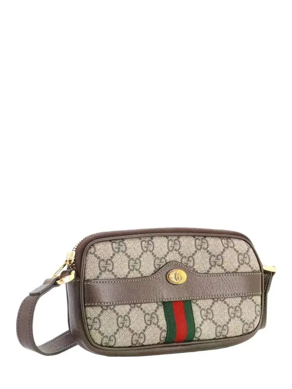 Gucci Ophidia Gg Coated Canvas Mini Cross Body Bag - Brown