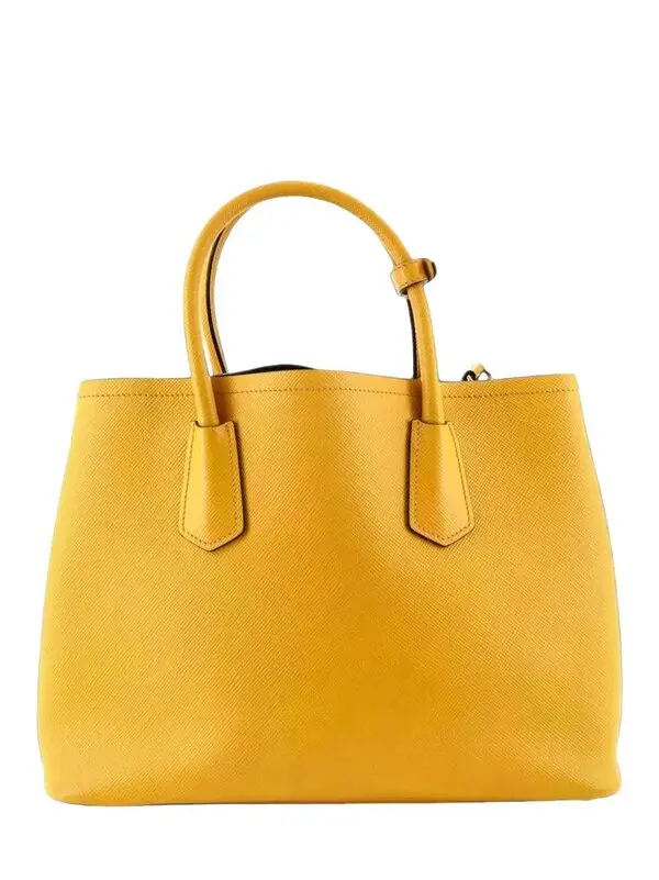 Prada Cuir Double Saffiano Leather Tote Bag - Yellow