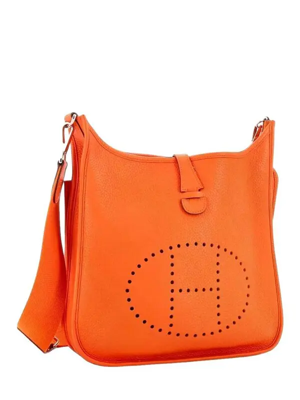 Hermès Evelyne Bag Gen Iii Clemence Pm Crossbody Bag - Orange