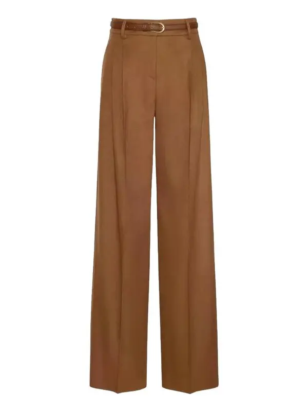 Max Mara Wool Wide-leg Trousers - Brown