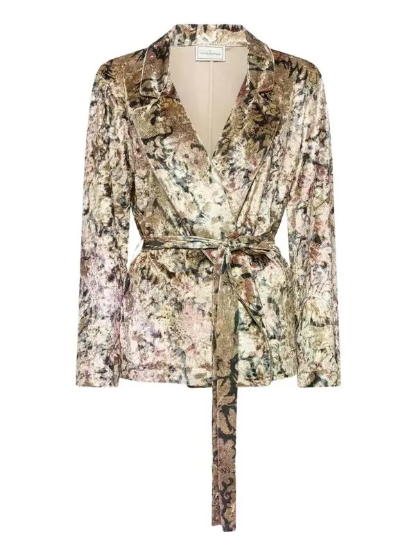 PIERRE-LOUIS MASCIA Ranat Belted Blazer - Neutrals