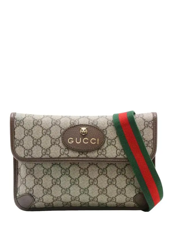 Gucci Gg Supreme Web Neo Vintage Belt Bag - Neutrals