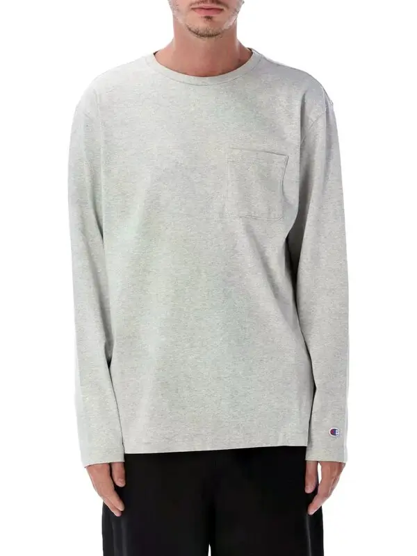 Champion Pocket-detail Long-sleeve T-shirt - Grey