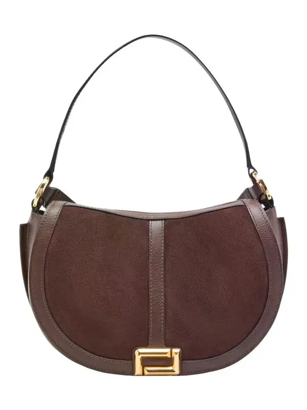 LANCEL Celeste Buckled Shoulder Bag - Brown