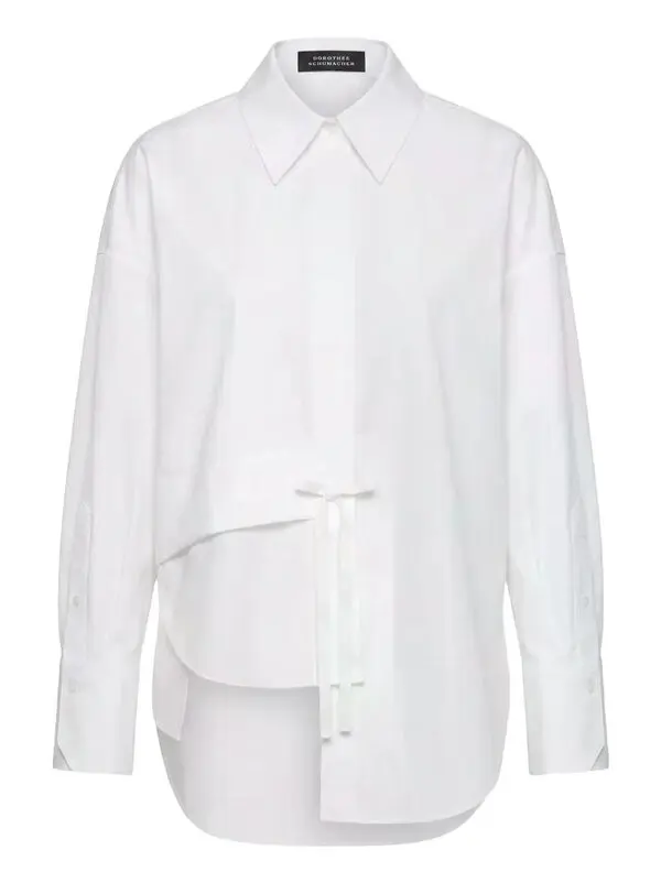 Dorothee Schumacher Poplin Power Long-sleeve Shirt - White